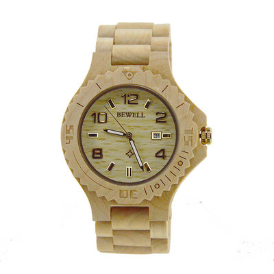 Eco Friendly Men Wooden Watches / 100% Natural Bamboo Watch With Japan Movement