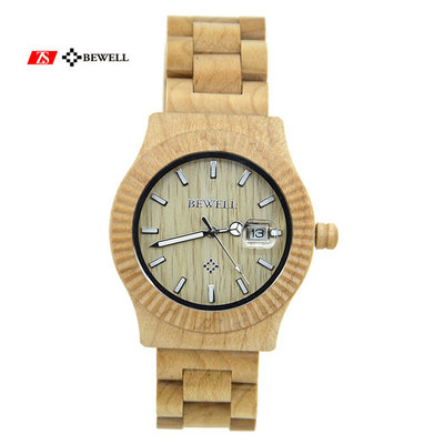 Wood Grain Watch With Maple , Wooden Hand Watch With Sandawood Case