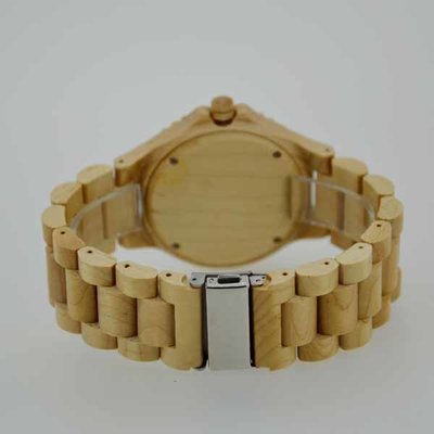 Fashion Custom Quartz Wood Watch / Mens Handcrafted Wood Watches , OEM ODM Service