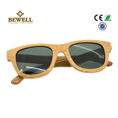 Cusomized natural Wood Frame Sunglasses gradient grey UV protection polarized lens