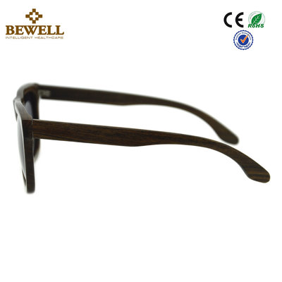 Black Sandalwood Wooden Polarized Sunglasses With Grey Gradient UV Protection Polarized Lens