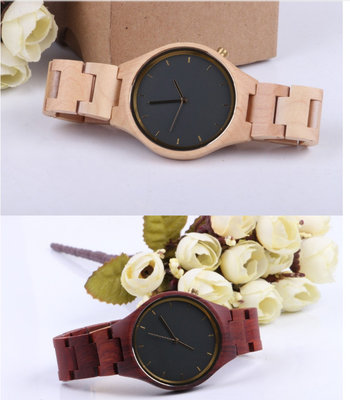 Fashion Charming Bewell Mens Wooden Watch 100% Natural Wood With Miyota 2035
