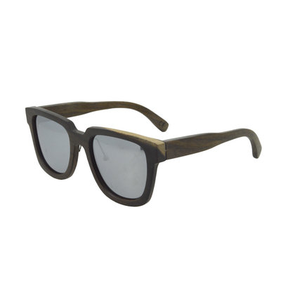Fashion unisex black sandalwood wood sunglasses polarized UV 400 protection