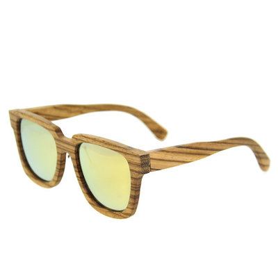 Handmade fashion zebra mens wooden sunglasses , woody sunglasses