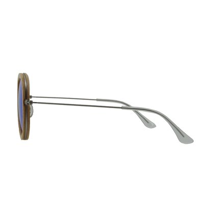 Full rim natural polarized wood sunglasses / wood frame eyeglasses