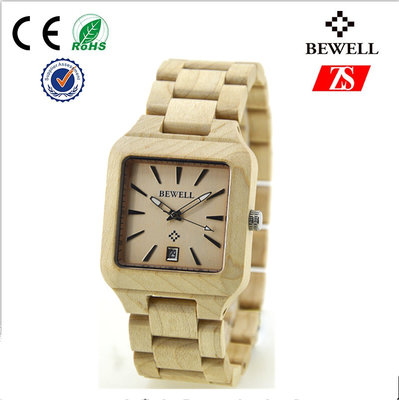 Man Bewell Bamboo Watch