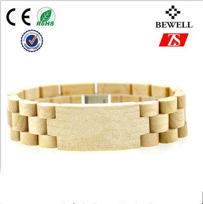 Fashion Handmade Wood Accessories , Customized Wooden Bracelet For Lady