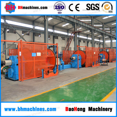 Rigid Type Stranding Machine for Coper Conductor JLK630 / 6+12+18+24 Rigid Frame Stranding Machine for 630 mm Bobbin DIN