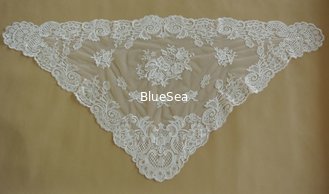China Ivory veil lace mantilla Catholic church chapel headcovering Mass supplier