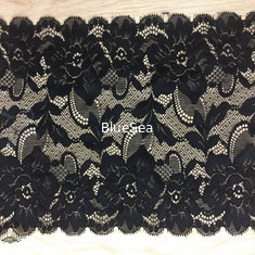 China 18cm  2017  New Fashion  Lace Border Strench  Lace Edge in Black/Ivory  color supplier