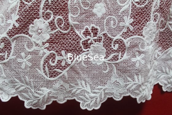 Apparel Accessories Chemical Lace Fabric  Water Soluble Embroidery  lace fabric supplier