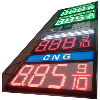 Outdoor 8inch 12inch 888.88 Gas Station Led Price Board For Petrol Station Display