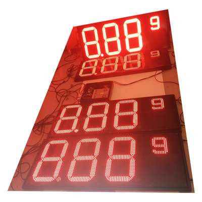 24inch Regular white Red Diesel Green Blue gas price sign changers LED gas petrol station sign