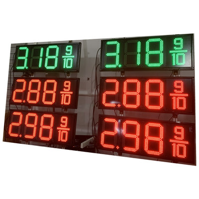 Outdoor 12inch 7 segment led price board for petrol station display