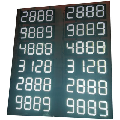 Outdoor 12inch 7 segment led price board for petrol station display