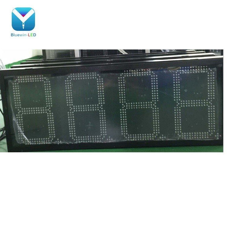 Waterproof Red 7segment Digital led gas price sign led oil station display led fuel gasoline board panel
