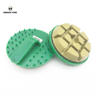 3&quot; 3 inch 80 mm 12 mm wet concrete diamond grinding polishing disc for power trowel good as concria fast system discs supplier