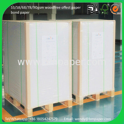 50/70/80gsm Wholesale Woodfree Paper Offset Printing Paper In Indonesia supplier