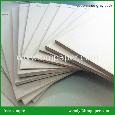 High stiffness cardboard sheets recycled grey paper straw board supplier