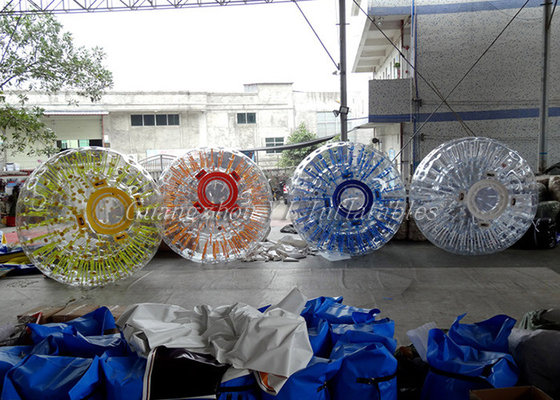 Eco - Environmental Fluorescent Inflatable Zorb Ball , Glowing Zorb Human Hamster Ball