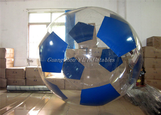 Football Style Inflatable Water Walking Ball , Human Hamster Ball On Water Giant Pool