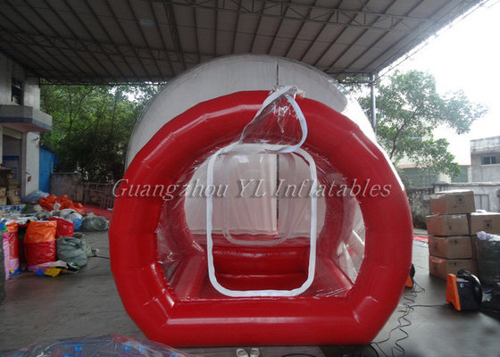 Clear Inflatable Show Ball Outdoor Christmas Snow Globe Inflatables With Santa