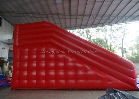 Funny Inflatable Yard Toys Adults Human Zorb Ball Ramp Slide Red Color