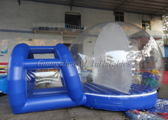0.8mm PVC Beautiful Inflatable Outdoor Christmas Decorations Santa Snow Globe