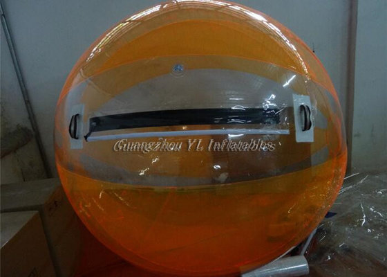 0.8mm PVC Half Color Water Walking Ball , Amusement Park Human Water Bubble Ball