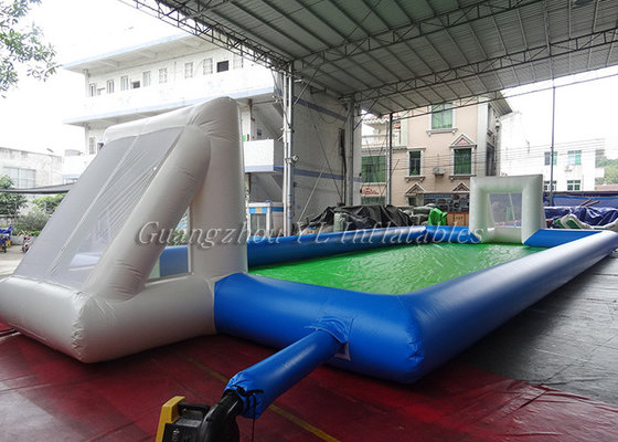 Durable Inflatable Sports Field Inflatable Football Court With Soccer Bubble Ball