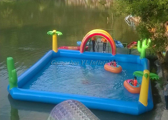 0.9mm PVC Rainbow Water Ball Pool for small boats