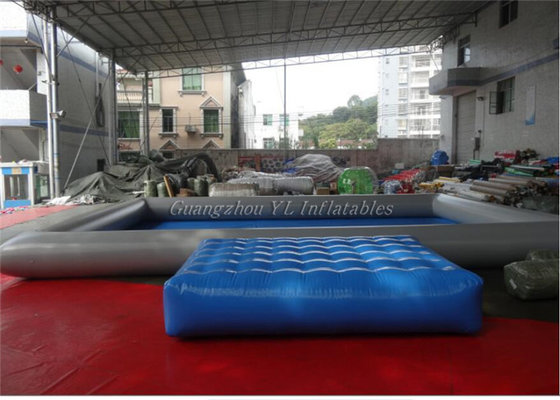 0.6mm PVC Tarpaulin Rectangle Human Hamster Ball Pool With Trampoline