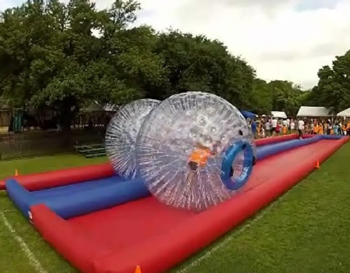 Clear Inflatable Hamster Ball For Humans Exciting Snow Zorb Bumper Ball