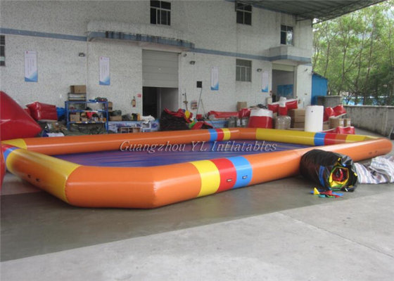Inflatable Theme Park Colorful Water Ball Pool Notching 0.6mm / Above Ground Blow Up Pools