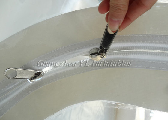 Transparent Inflatable Show Ball / Outdoor Inflatable Snow Globe For Christmas