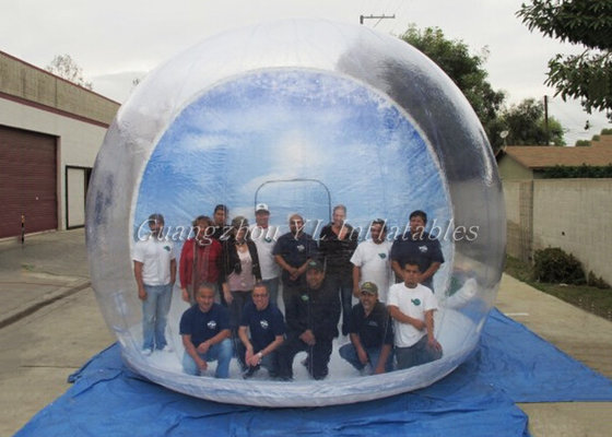 Advertising Photo Inflatable Show Ball , Christmas Inflatable Snow Globe Tent