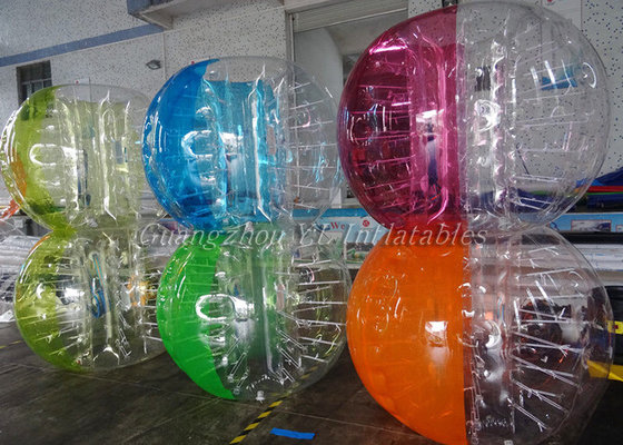 Half - Color TPU Inflatable Beach Toys Human Bumper Ball Soccer For People