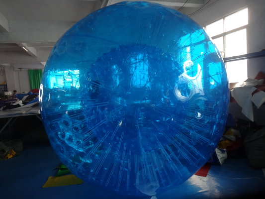 Colorful Inflatable Zorb Ball , Rolling Human Body Zorb Ball 2.8m x 1.8m