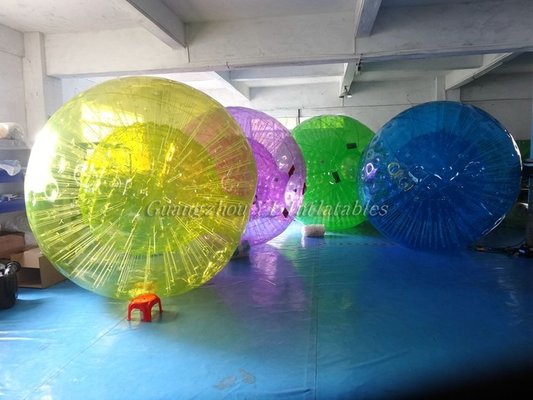 Multi Colored 0.7mm TPU Inflatable Zorb Ball Big Glass Gall 2.8m Diameter