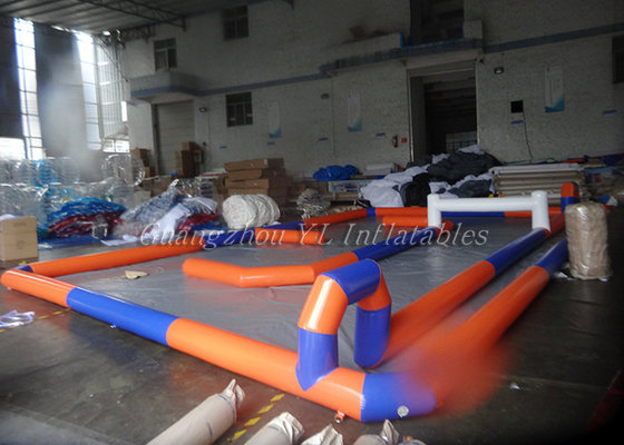 Kids Inflatable Sports Games Orange Mini Circuit Field For Small Car