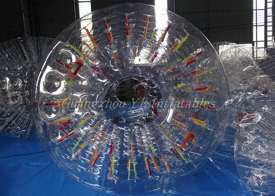 Strong Clear TPU Inflatable Water Roller For Inflatable Theme Park Swimming Pool