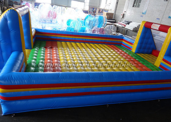 0.55 Pvc Colorful Inflatable Soapy Football Field