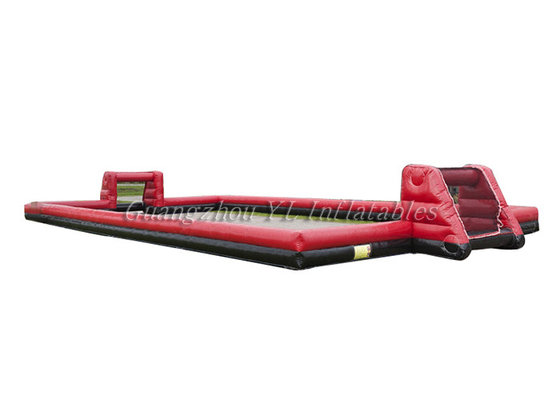 0.55mm PVC Inflatable Sports Field , Amusement Inflatable Soccer Pitch 10×8M