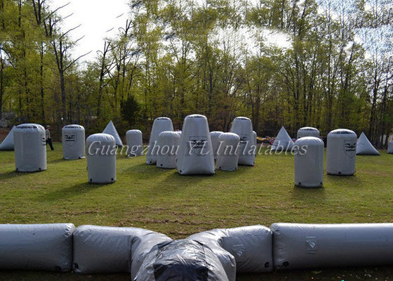 Wonderful Inflatable Paintball Bunkers , Outdoor Paintball Field With Bunker