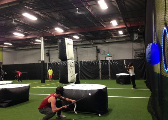 Amusement Park Paintball Inflatable Bunkers Military Tank / Indoor Paintball Field