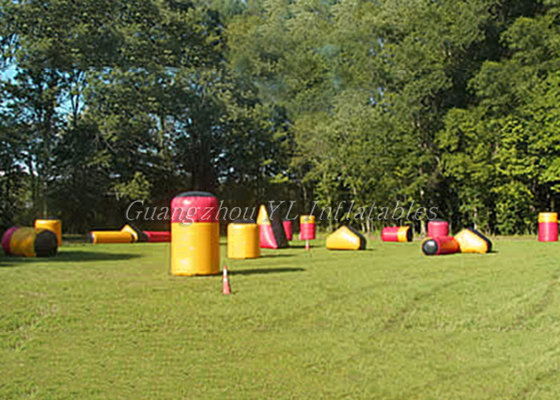 Crazy Game Millennium Field Inflatable Paintball Bunkers For Advertising