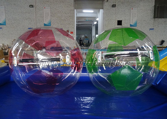 Football Style Inflatable Water Walking Ball , Human Hamster Ball On Water Giant Pool