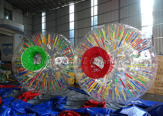 Lawn Advertising Glowing Inflatable Zorb Ball Shinning For Adults
