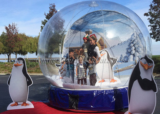 High Strength Inflatable Show Ball Merry Inflatable Christmas Snow Globe