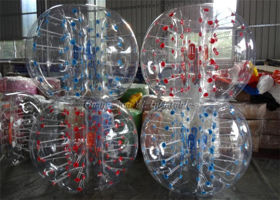 Funny Inflatable Toys For Kids TPU Bubble Ball Football / Outdoor Inflatable Games